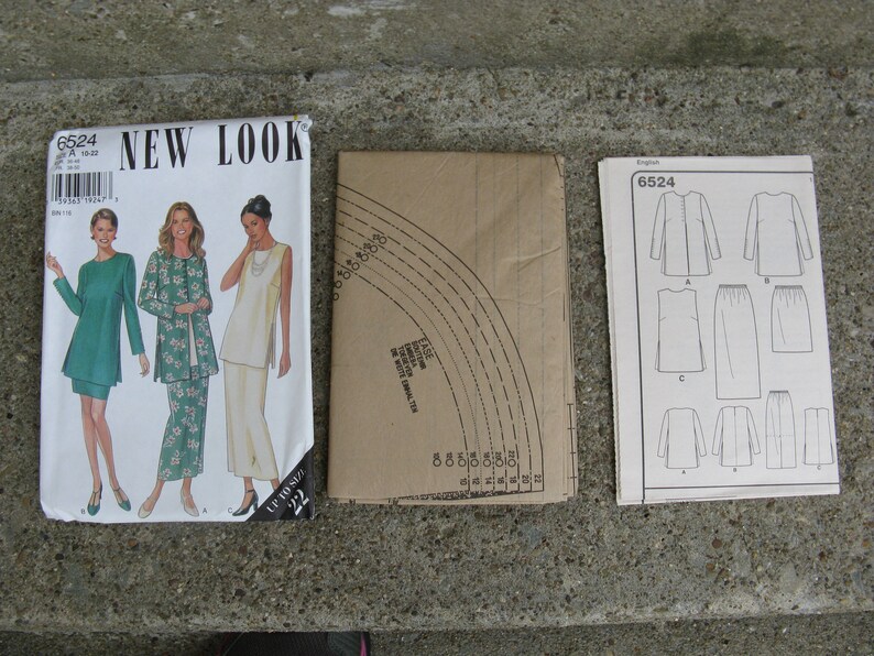Simplicity 6524 New Look Jacket Skirt Blouse Pattern Uncut - Etsy