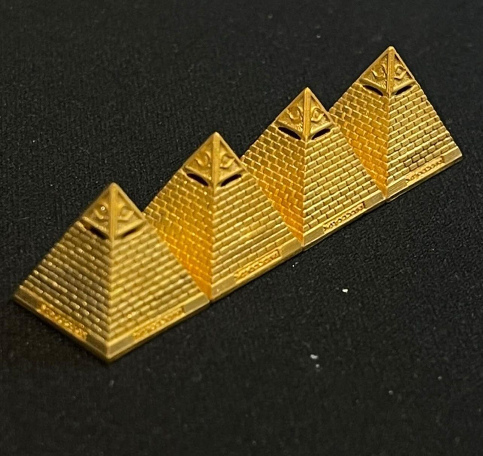 Solid 24K Gold Pyramid (.999 Fine) — Handcrafted Gold Collectible ...