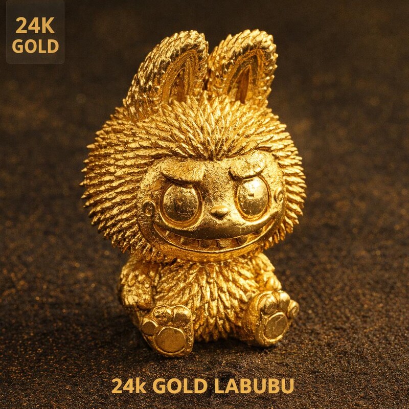 24k Gold Labubu - Etsy