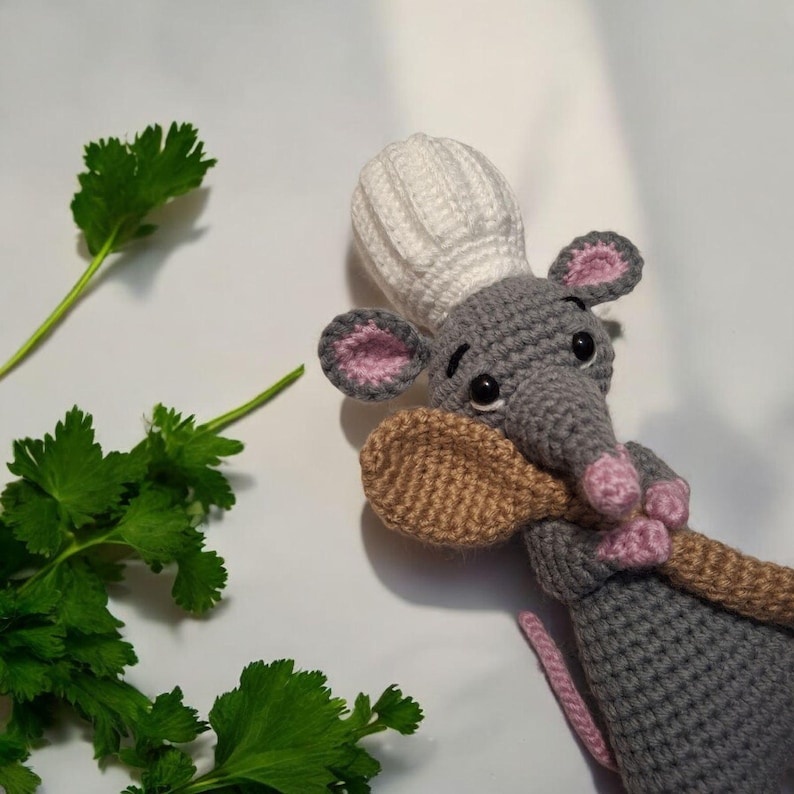Remy Rat Crochet | DIY Amigurumi Toy (PDF Pattern Ratatouille-inspired ...