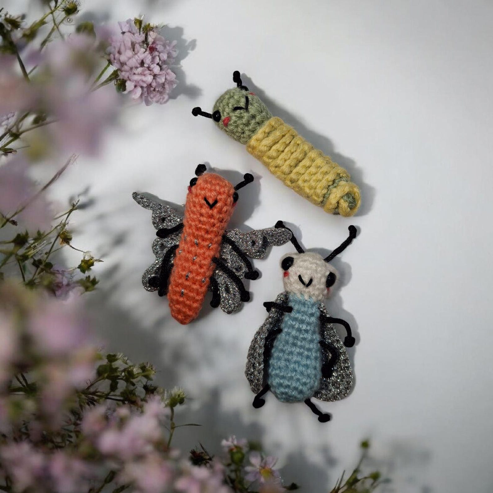 Click-clack Fidget Bugs Crochet PDF | 3-in-1 Keychain Stress Toys ...