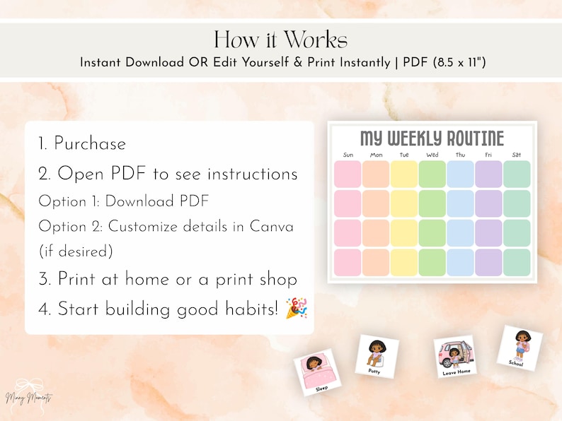 Toddler Daily Routine Bundle | Visual Schedule Cards, Autism Support ...
