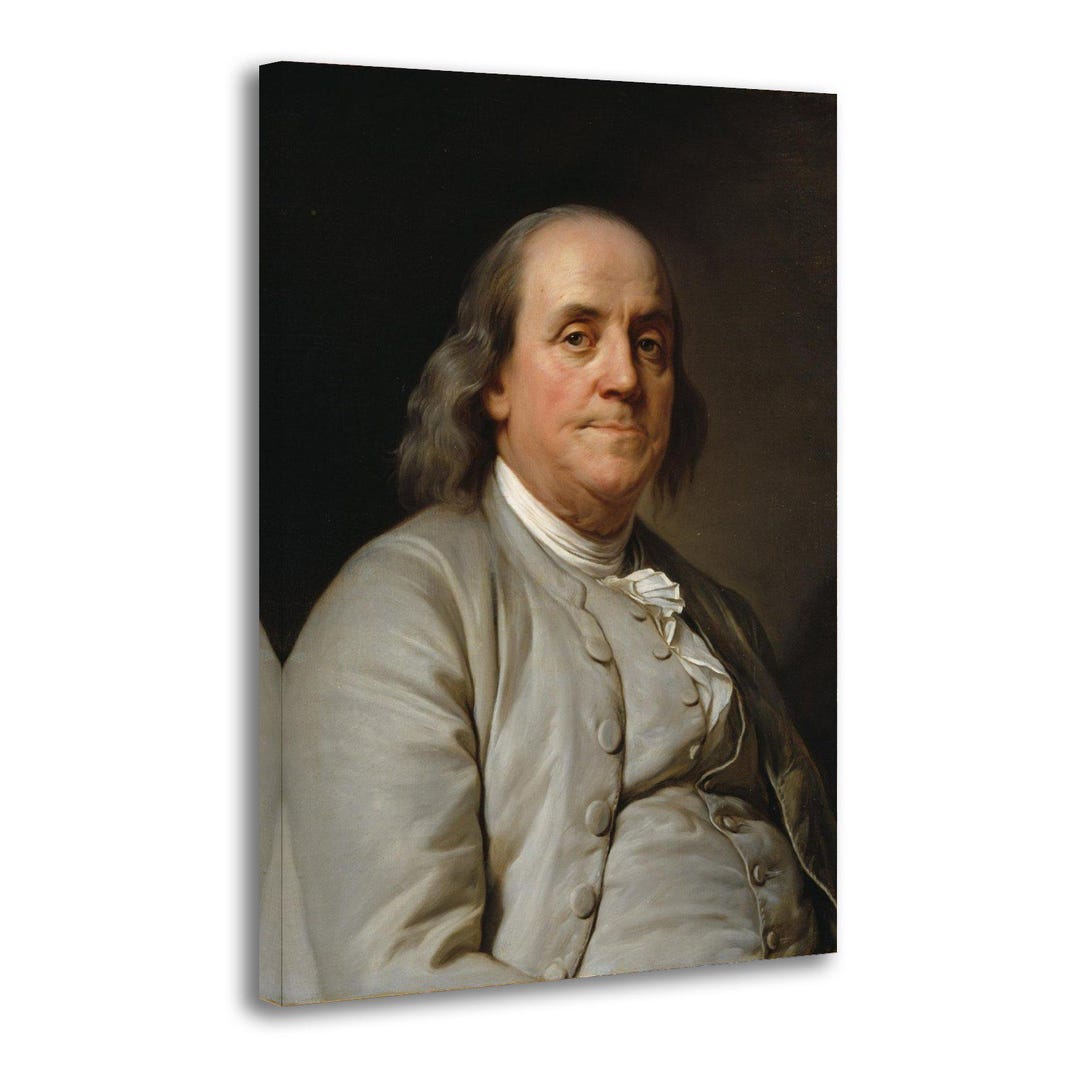 Benjamin Franklin Wall Art Poster Picture Print Living Room Walls Decor ...