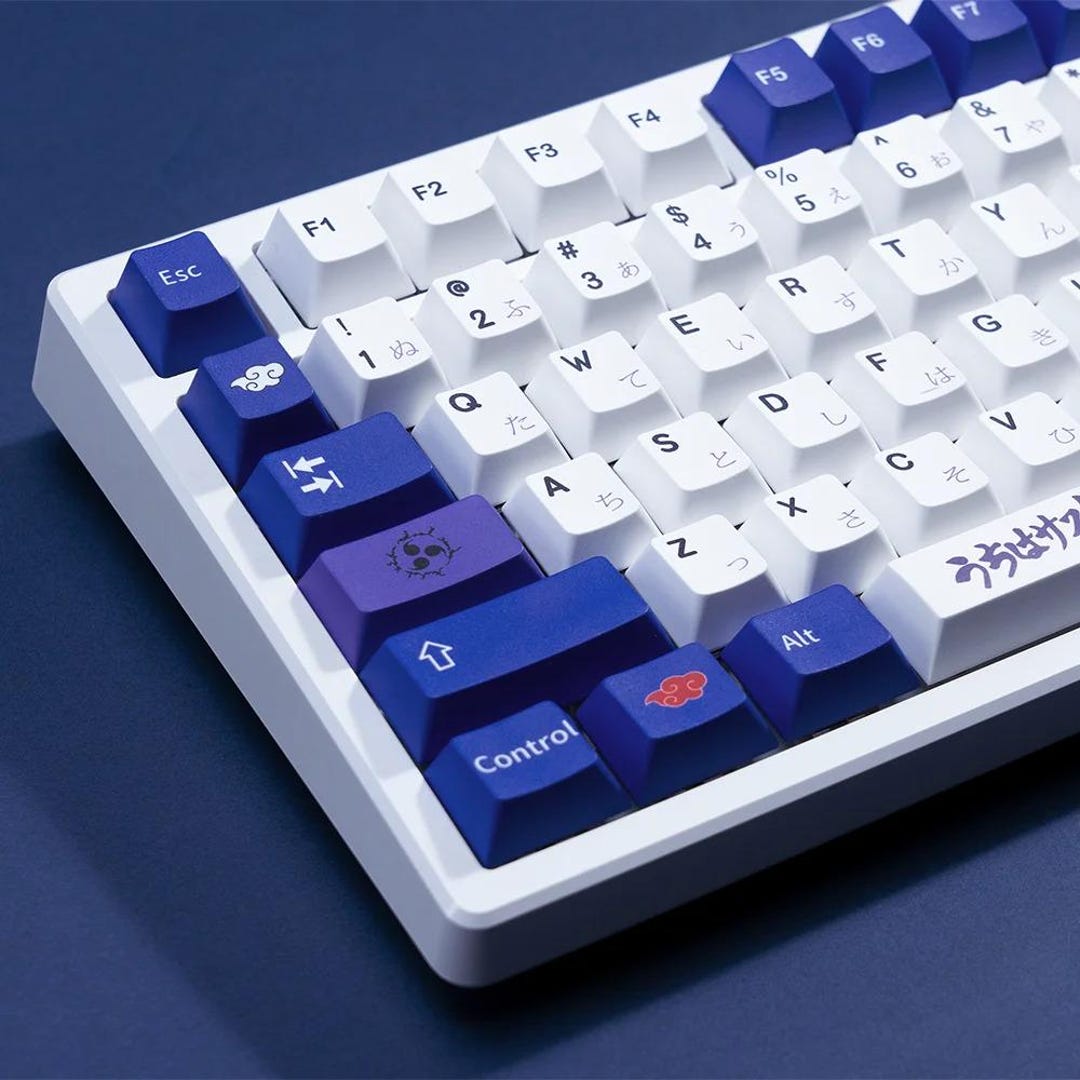 Keycap Set Sasuke – Custom PBT Cherry Profile Keycaps for Mechanical ...