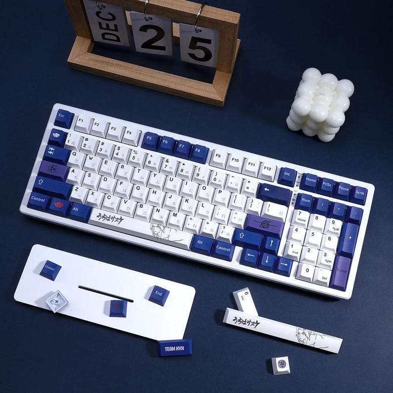 Keycap Set Sasuke – Custom PBT Cherry Profile Keycaps for Mechanical ...
