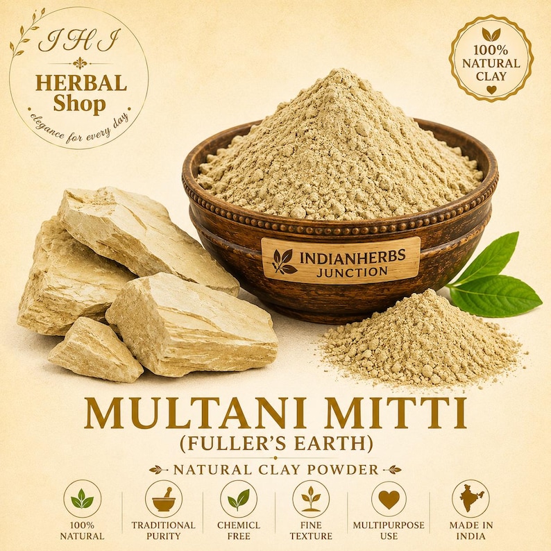 Multani Mitti (fuller's Earth) Powder| Fine Ground Natural Clay ...