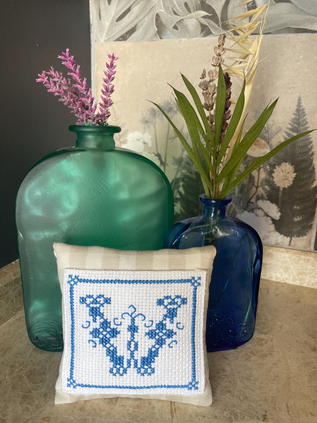 Initial Lavender Sachet | Personalized Letter Lavender Bag | Handmade ...