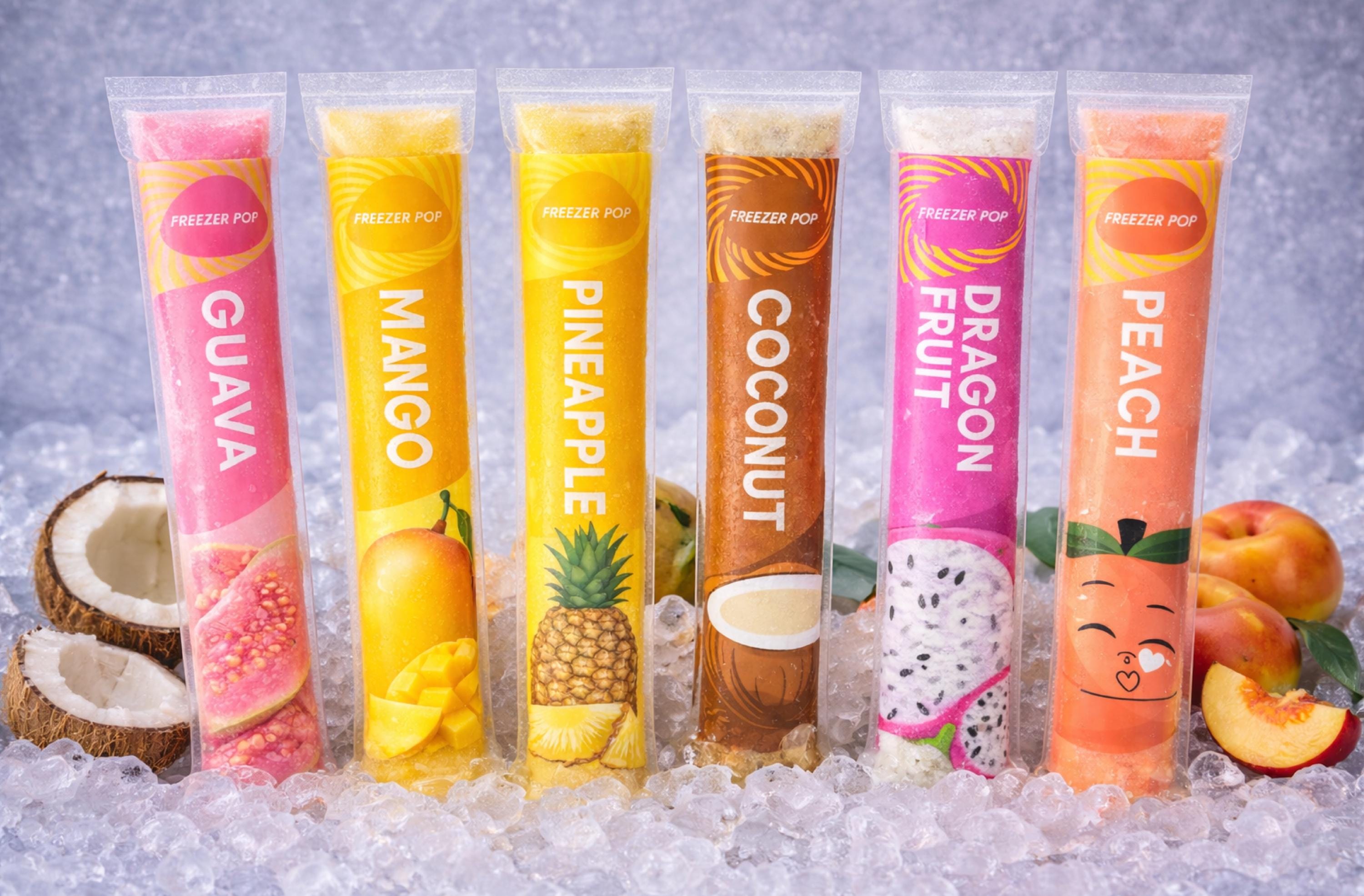Editable Freezer Pop Labels Canva Template | Ice Pop Packaging Design ...