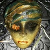 SPOOKY With VIDEO Altered Art Circus Themed Jester Masks Ceramic Light ...