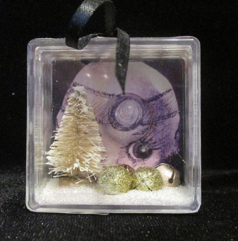 CREEPY Shadow Box/ornament Disturbing Haunting Mini for Your Cabinette ...