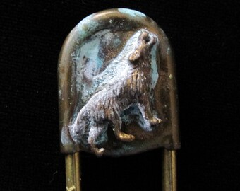 Bohemian FOXY LION Key Fob Pin Large Key Purse Attachment Holder Hippie ...