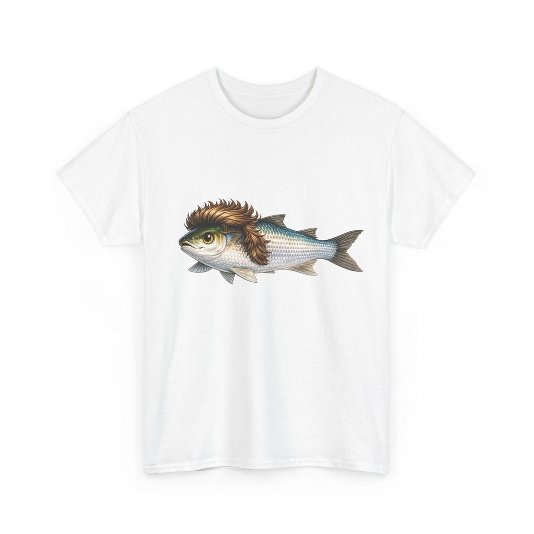 Mullet T-shirt - White - Etsy
