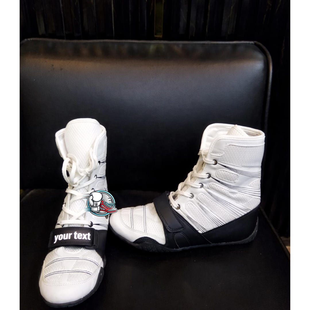 Custom Replica Style Boxing Shoes – High Top Personalized Fight Boots ...