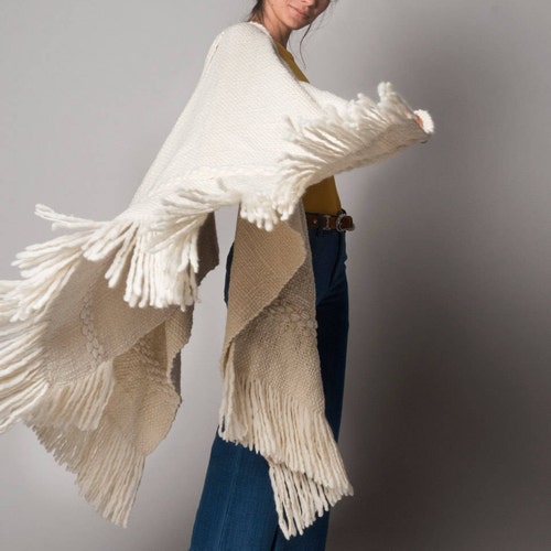 Wool Cape Coat Poncho Sweater Ruana Wrap Plus Size Poncho - Etsy