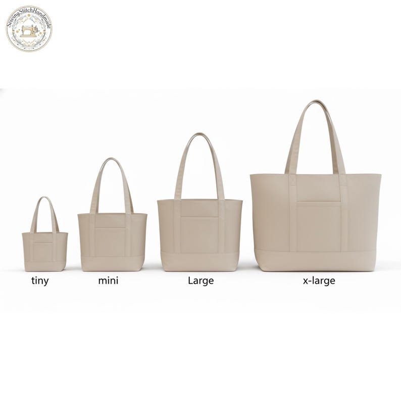 Tote Bag Sewing Pattern PDF | Easy Shoulder Bag Pattern | Minimalist ...