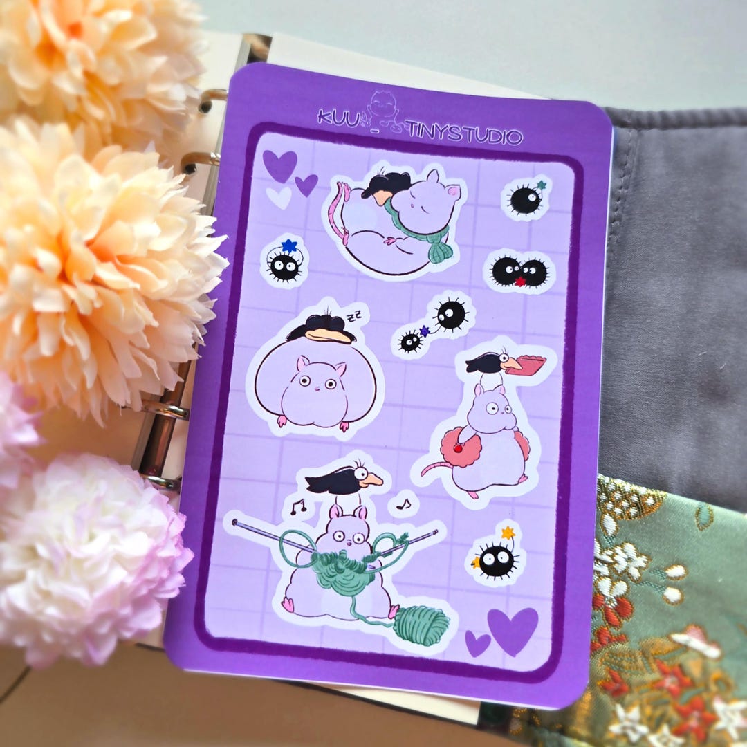 Boh From Spirited Away - Sticker Sheet - Etsy