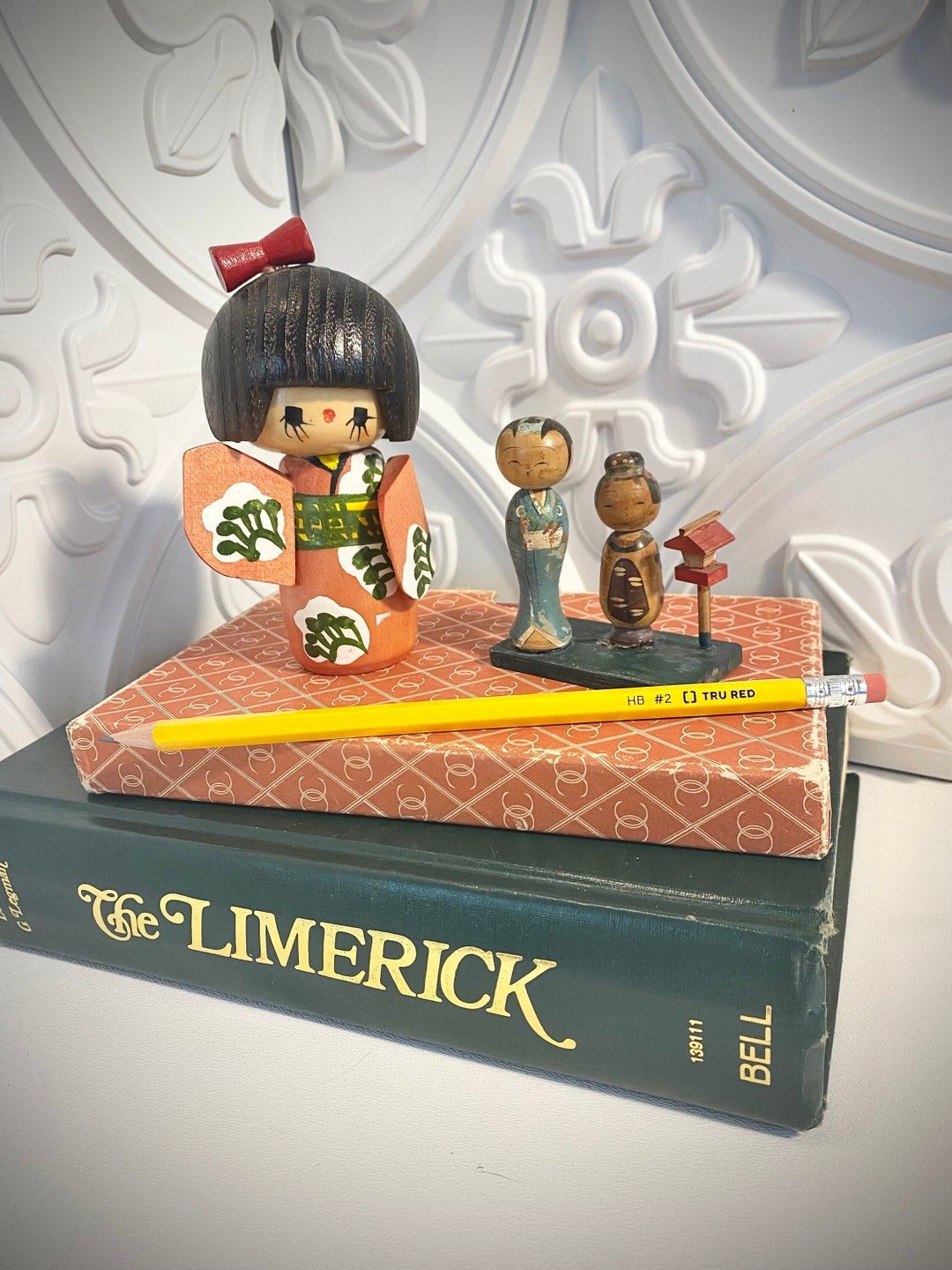 Kokeshi, Miniature Kokeshi, Good Luck Tokens, Vintage Japan, Geisha ...