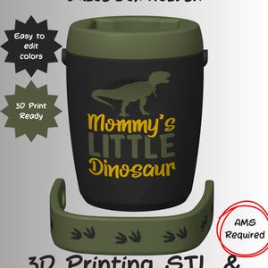 Dinosaur Juice Box Holder 3D Print Files | Mommy's Little Dino (digital ...