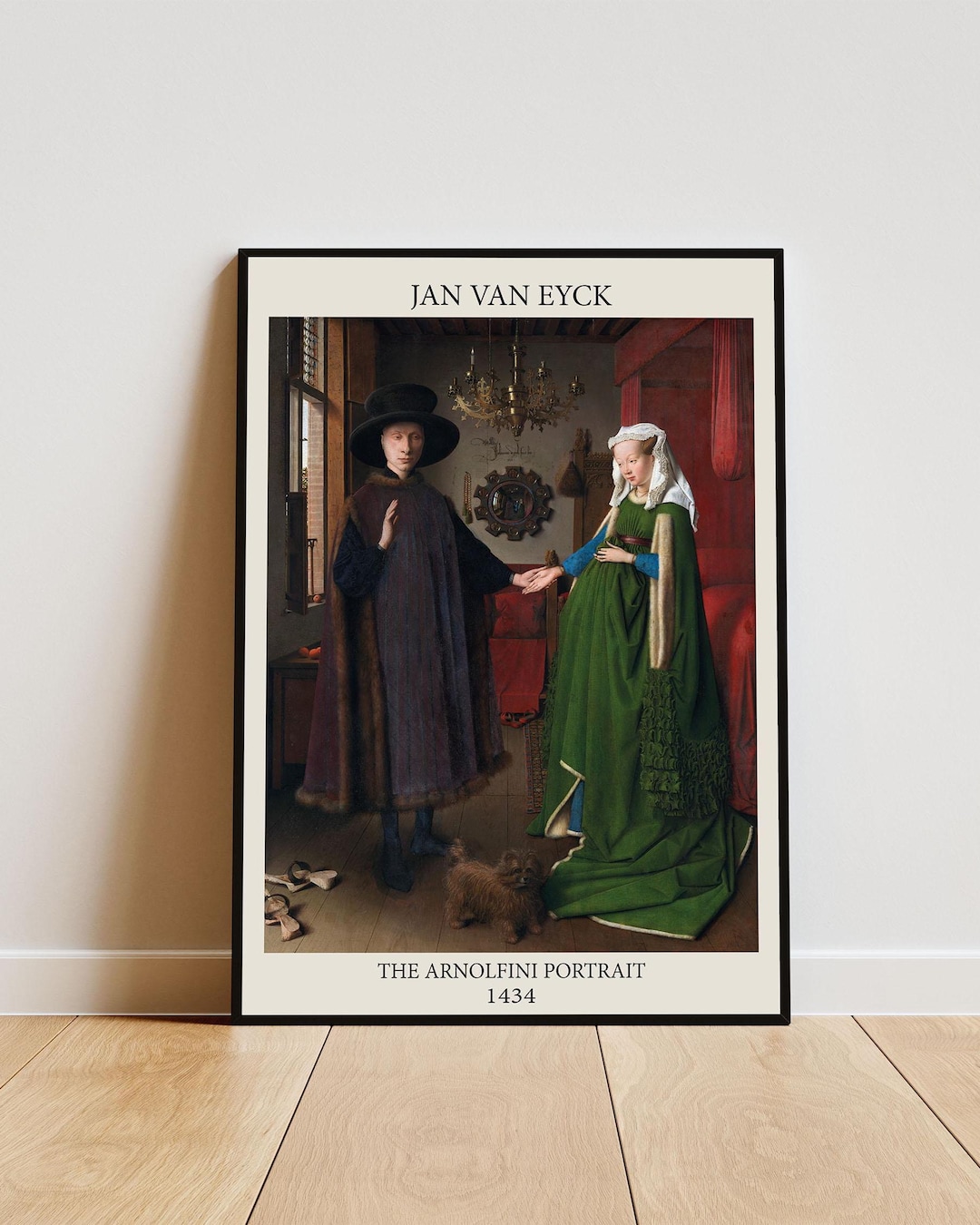Jan Van Eyck – the Arnolfini Portrait 1434, Art Print,classic ...