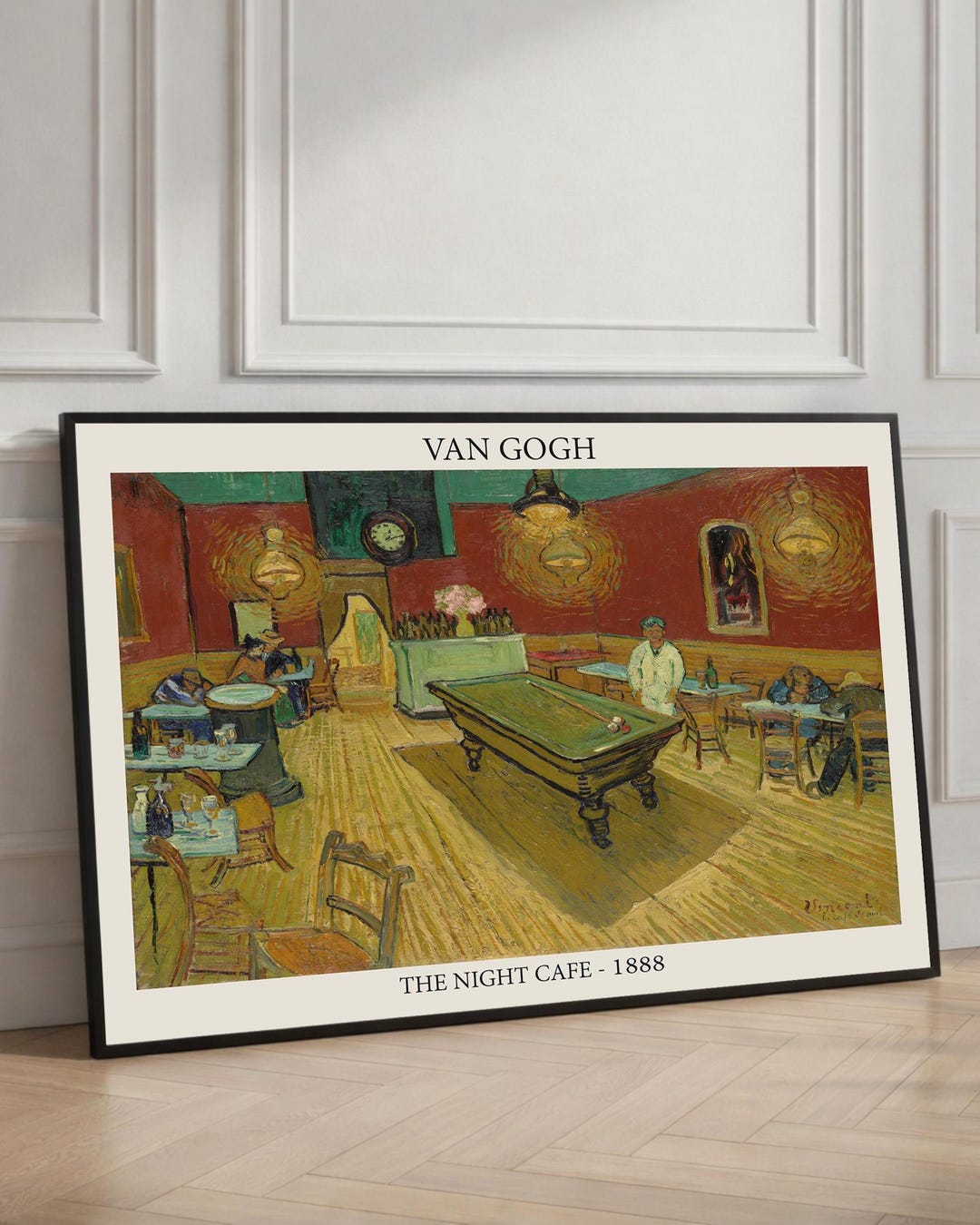 Van Gogh the Night Cafe 1888 Poster , Classic Impressionist Art Print ...
