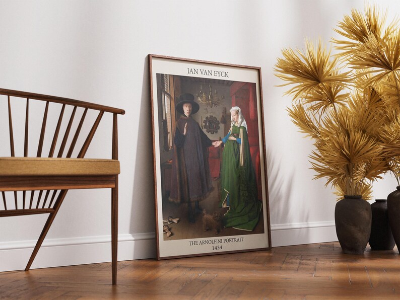 Jan Van Eyck – the Arnolfini Portrait 1434, Art Print,classic ...