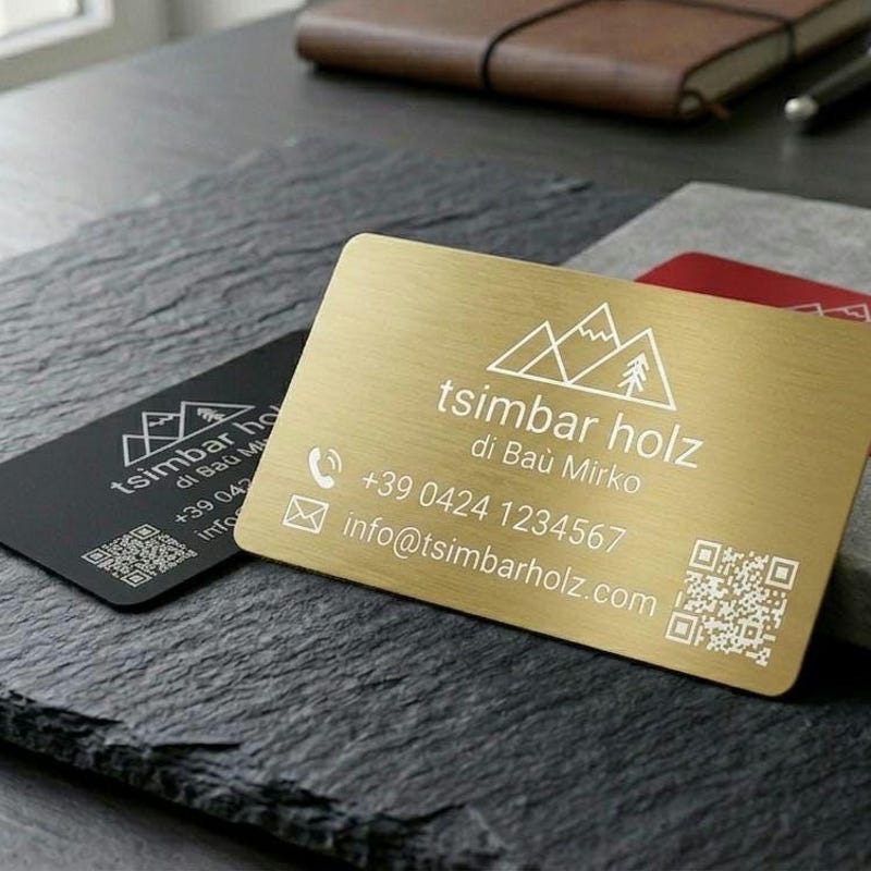 Nfc business card metal custom - Etsy Italia