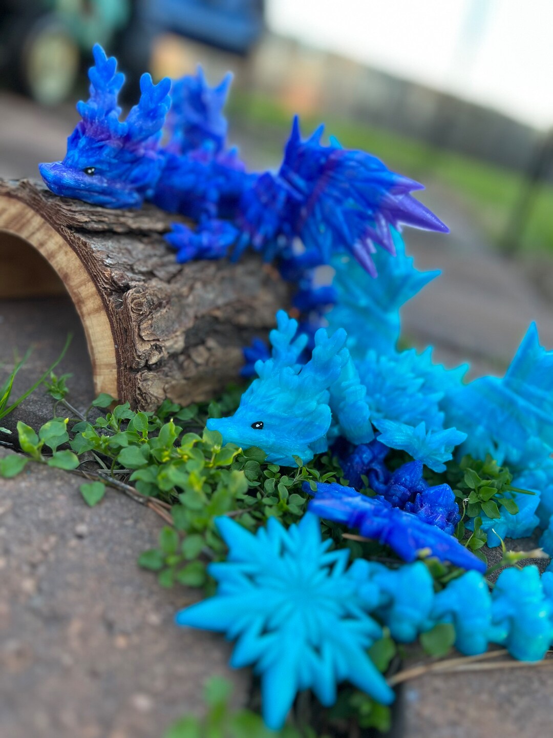 Crystal Frostwing Dragon - Articulated Snowflake Fidget (made to Order ...