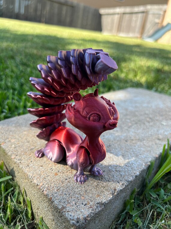 Flexi Squirrel Fidget made to Order Articulated Squirrel - Etsy