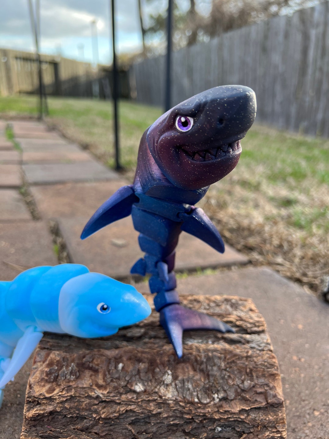 Articulated Shark Fidget (made to Order) Sensory Shark Matmire Makes ...