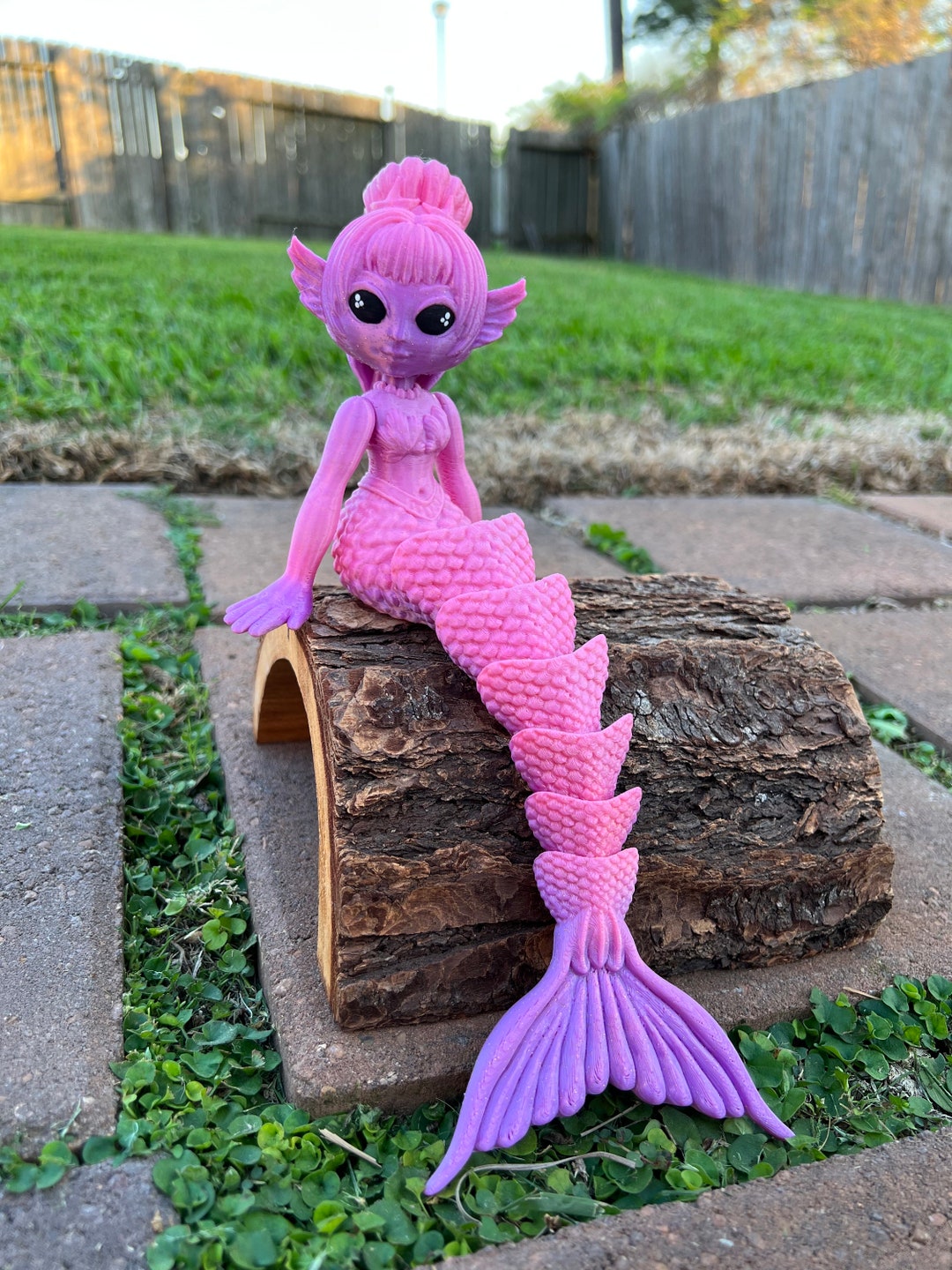 Mermaid Fidget Toy - Articulated Mermaid With Moving Tail, Arms & Head ...