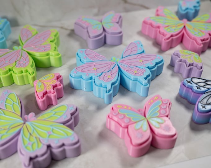 3D Printed Butterfly Fidget Clicker: Fairycore Sensory Toy - Etsy