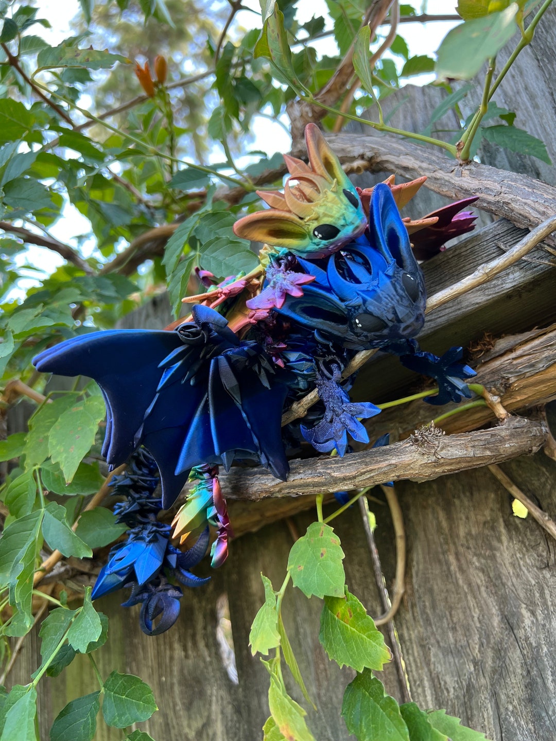 Nightwing Baby Dragon - Articulated Bat Dragon Fidget Toy With Hanging ...