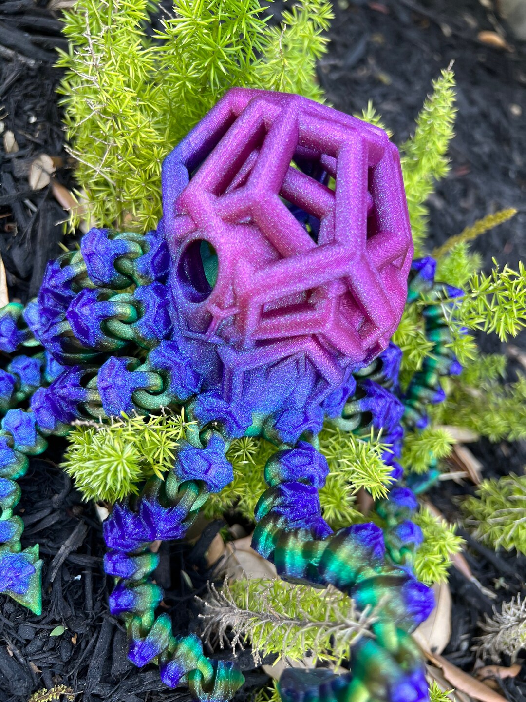 Octopus Fidget Toy - Articulated Sensory Void Octopus With Moving ...