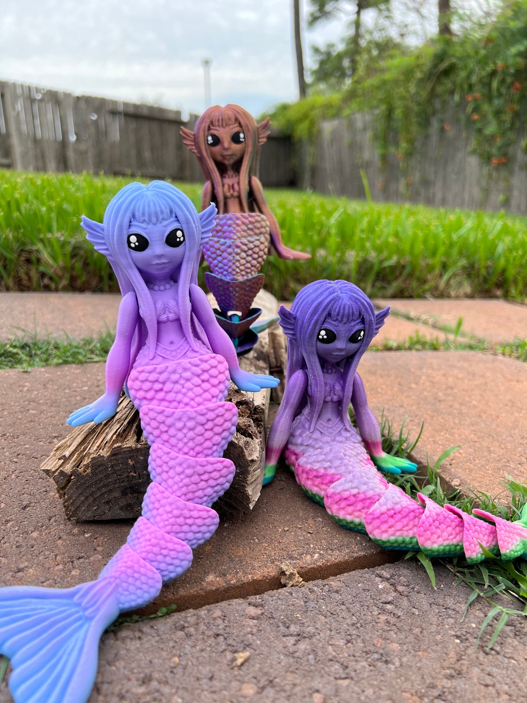 Articulated Mermaid Tail Fidget Toy: Sensory Moving Tail - Etsy