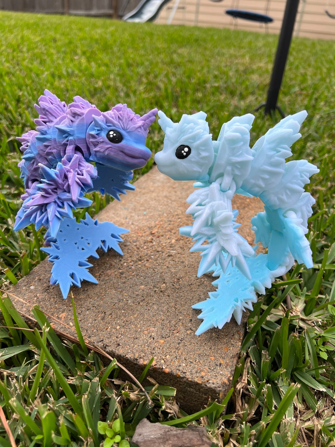 Frostphin Articulated Snowflake Dolphin: 3D Printed Fidget Toy - Etsy