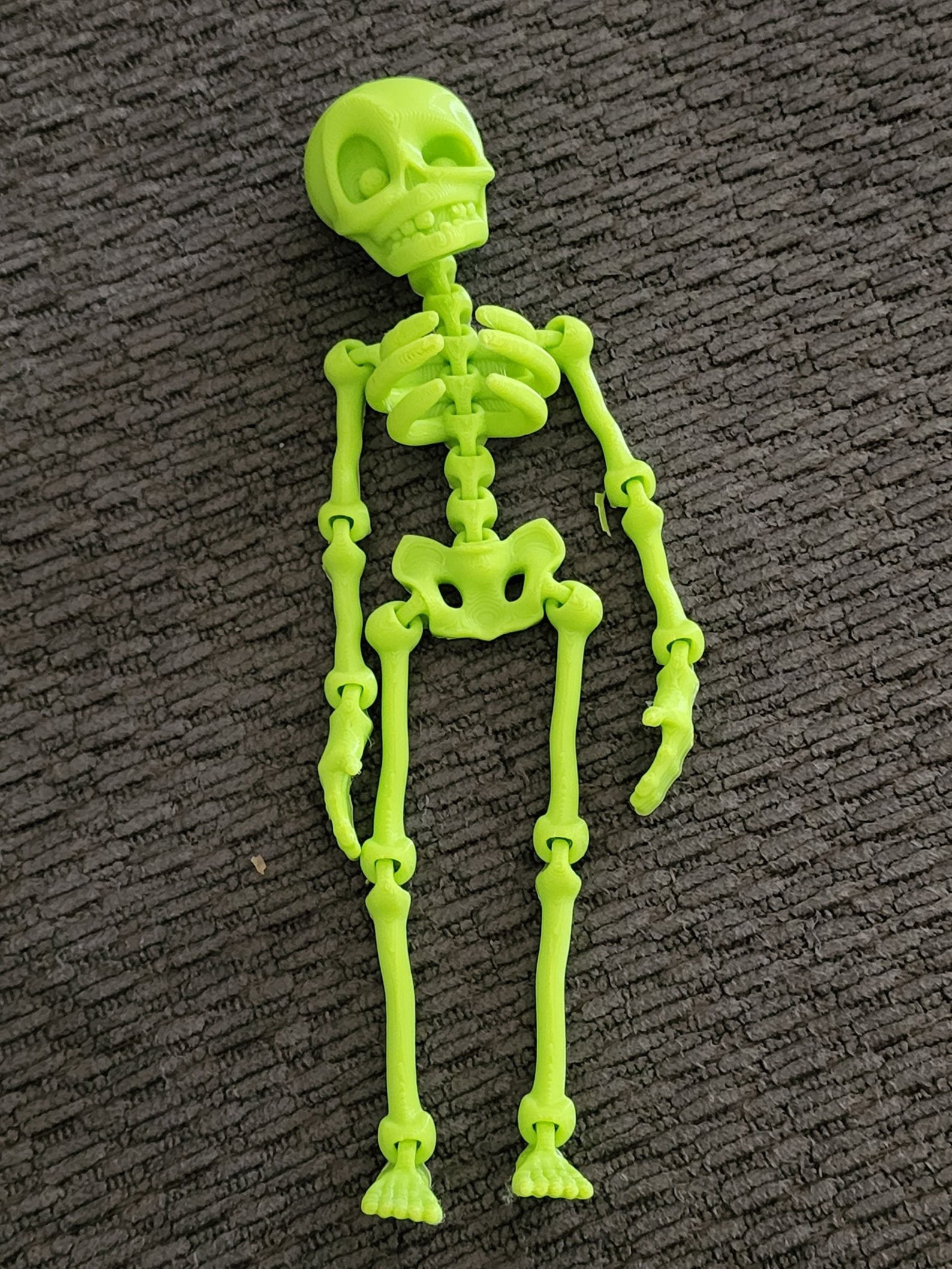 Skeleton Keychain made to Order Flexible Articulated Skeleton Fidget - Etsy