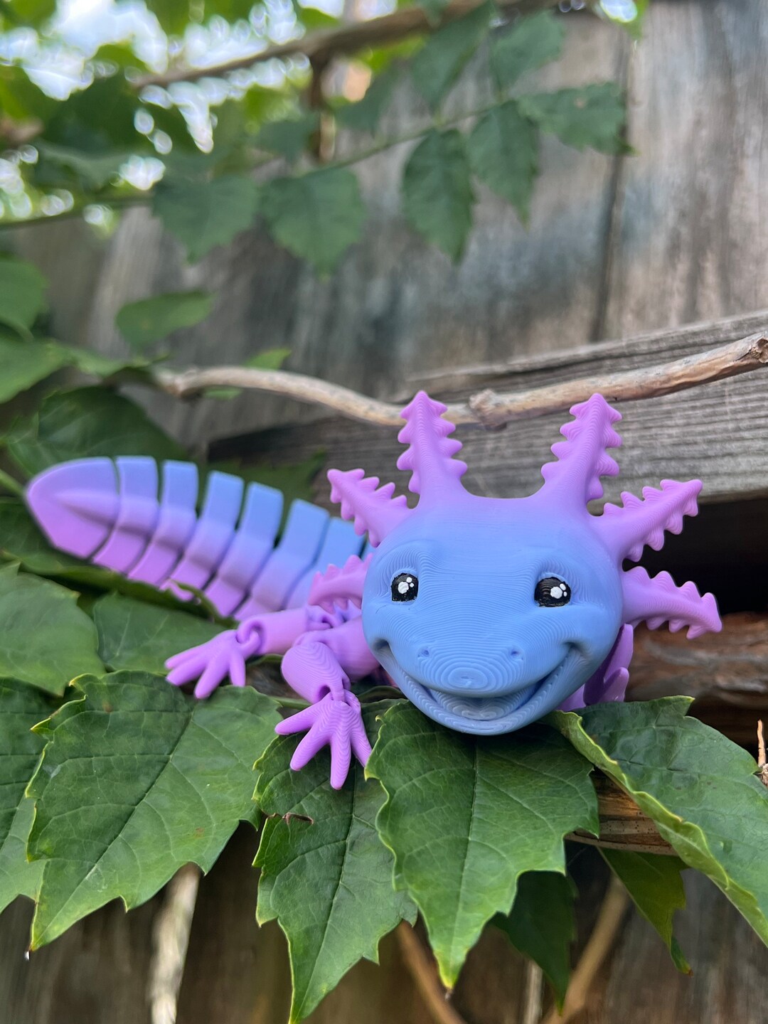 Big Smile Axolotl Fidget - Articulated Sensory Toy (made to Order) - Etsy