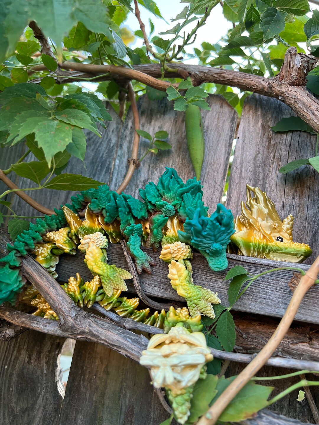 Autumn Dragon Fidget - Articulated Fall Sensory Toy, Made to Order - Etsy