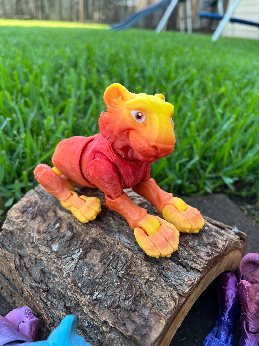 Tiger Articulated Fidget (made to Order) Sensory Tiger Matmire Makes ...