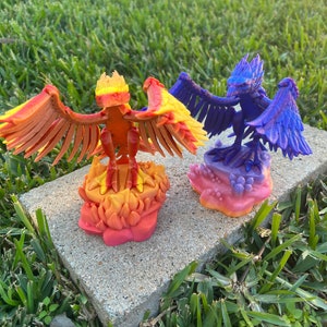 Flexi Phoenix Fidget (made to Order) Articulated Phoenix Toy - Etsy