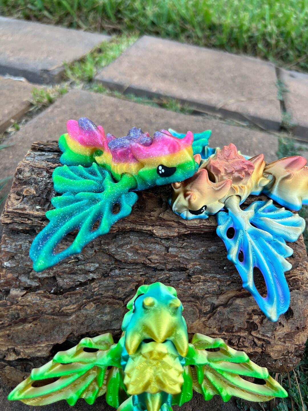 Dragonfly Fidget Toy - Articulated Insect With Wiggly Wings & Body ...