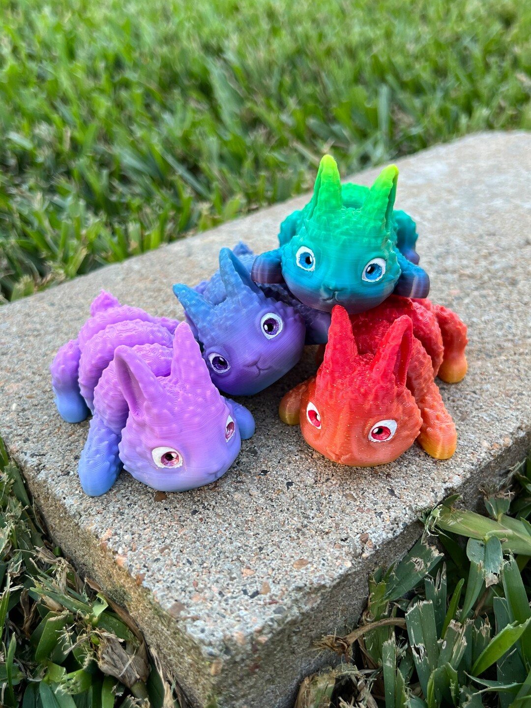 Articulated Bunny Fidget Toy – Made to Order 3D Printed Sensory Rabbit ...