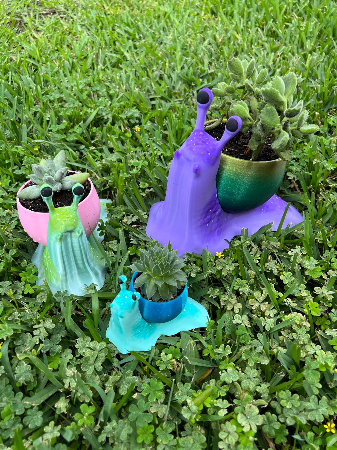 3D Printed Snail Planter – Garden Succulent Pot - Etsy