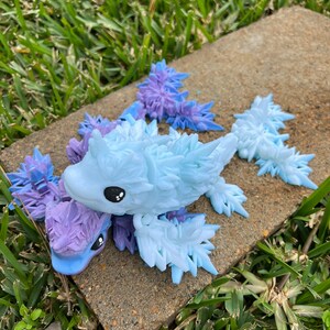 Frostphin Articulated Snowflake Dolphin: 3D Printed Fidget Toy - Etsy