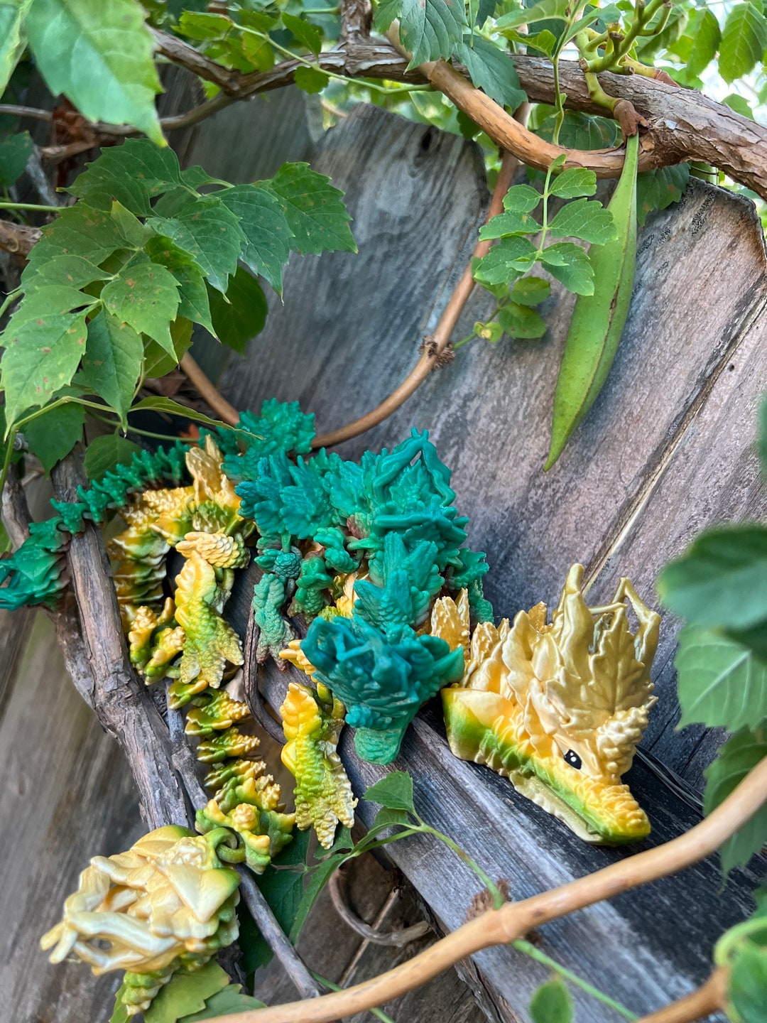 Autumn Dragon Fidget (ready to Ship) Sensory Articulated Fall Dragon - Etsy