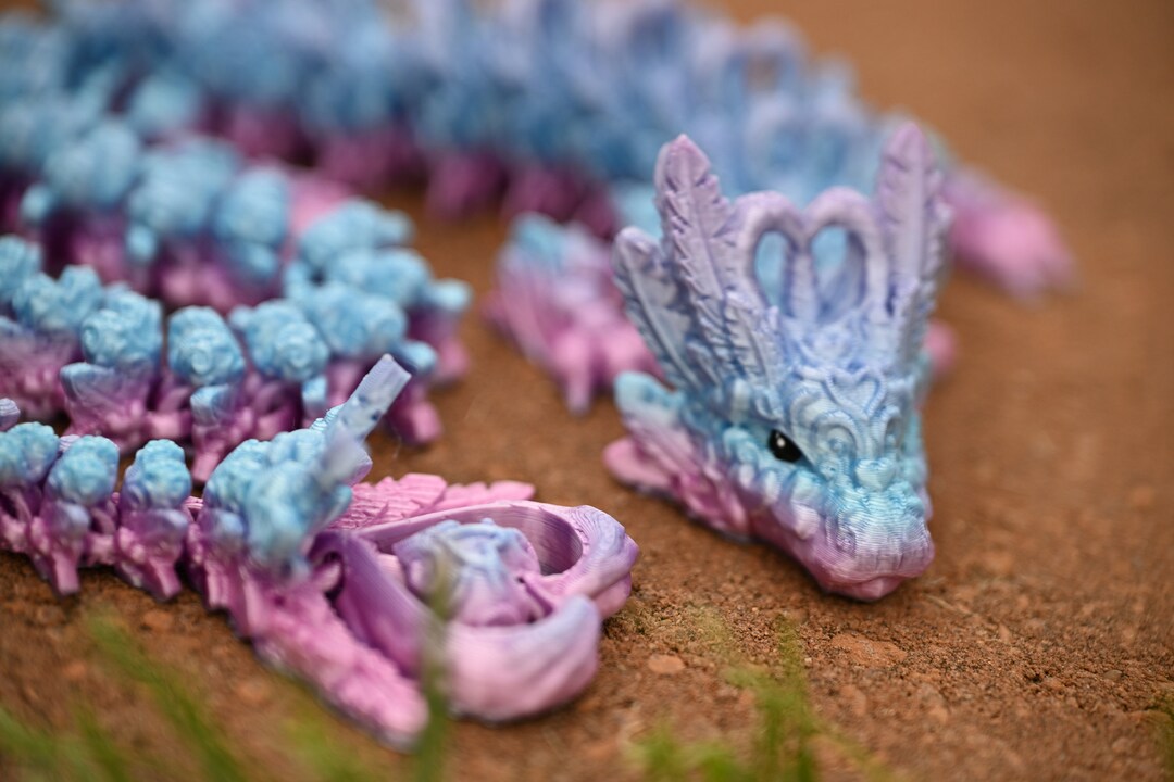 Light Heart Dragon Fidget - Articulated Love Dragon With Heart ...