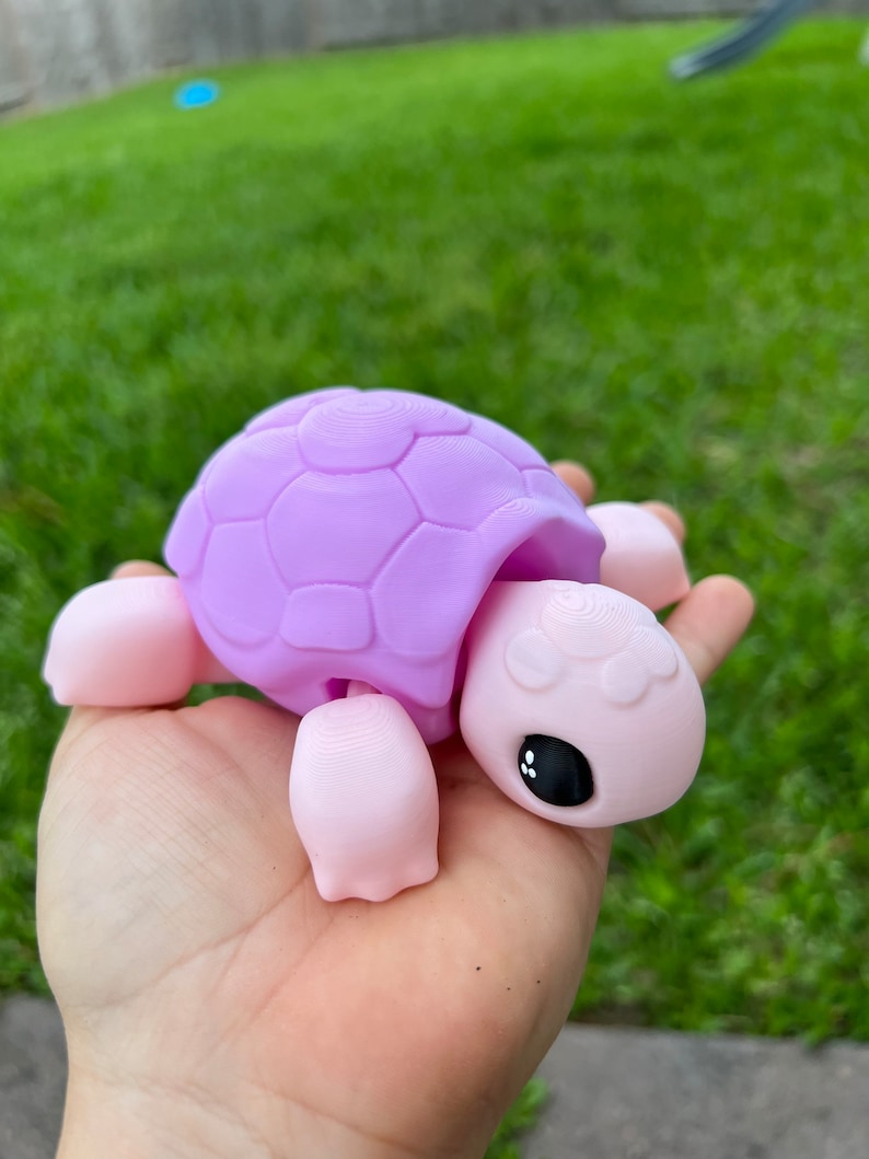 Cute Turtle Fidget made to Order Articulated Turtle Sensory - Etsy