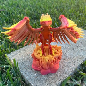 Flexi Phoenix Fidget (made to Order) Articulated Phoenix Toy - Etsy