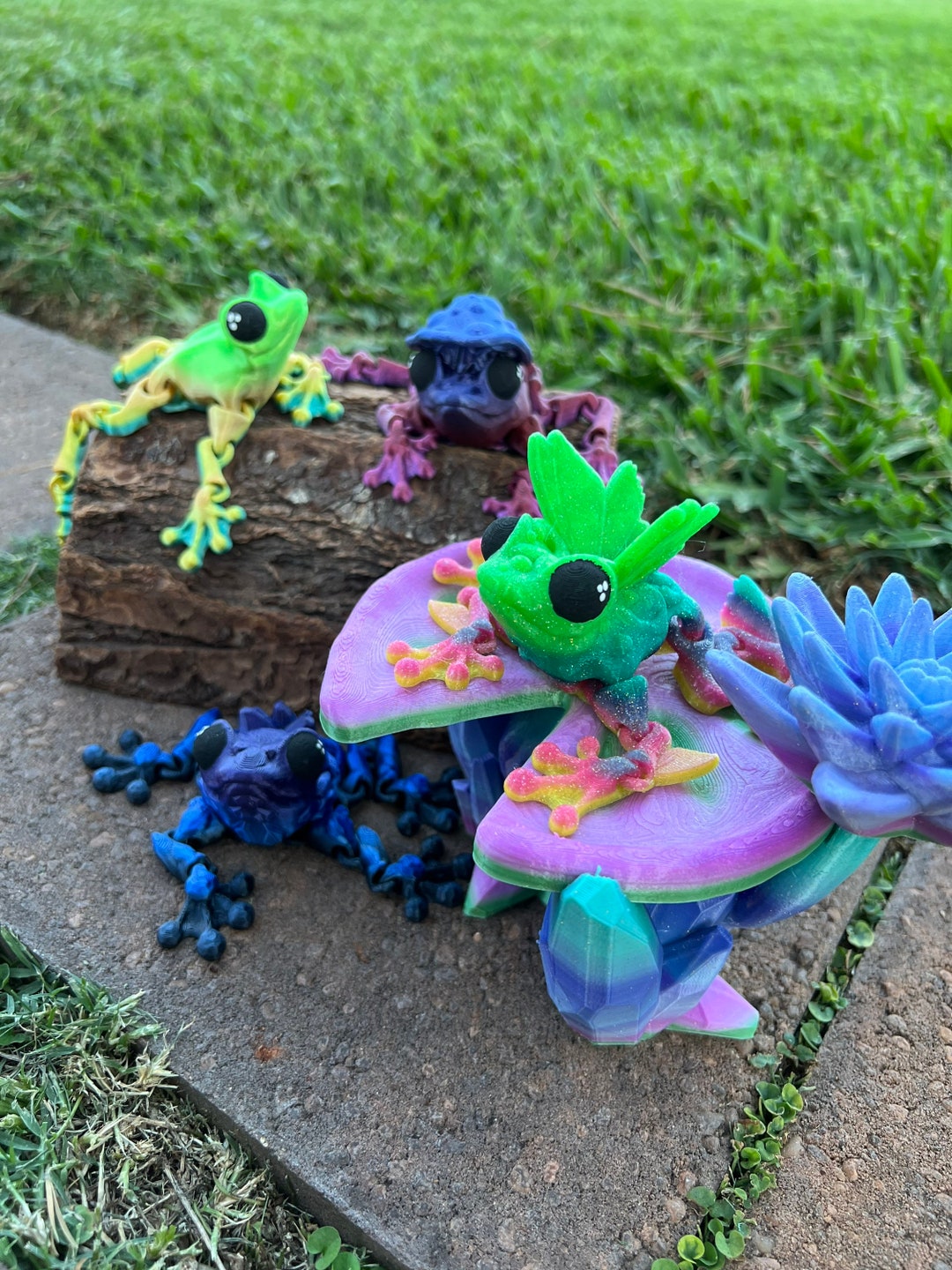 Articulated Frog Fidget made to Order Butterfly Frog, Crystal Frog ...