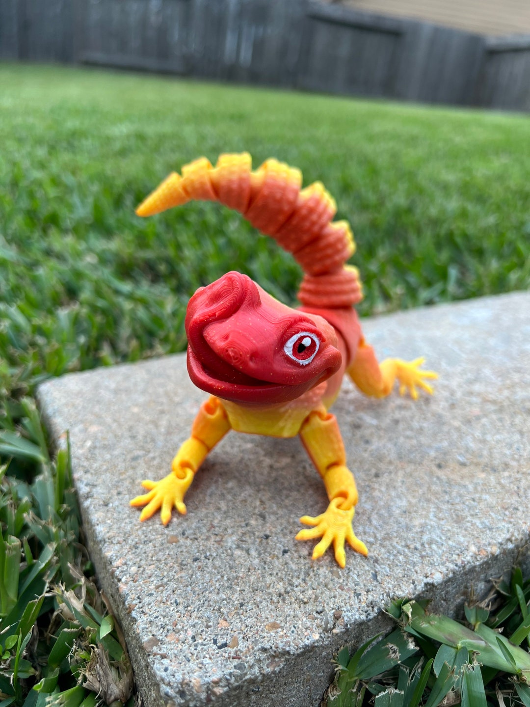 Leopard Licky Gecko Articulated Fidget (made to Order) Sensory Gecko ...